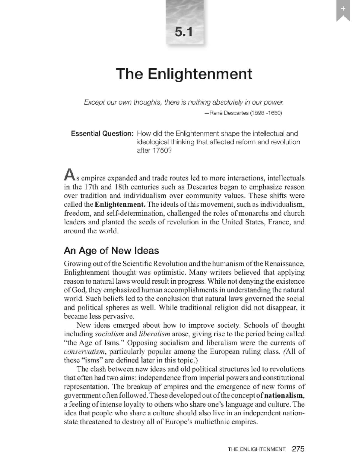 AMSCO 5-1 and 5-2 Summary Notes for AP History - 5 The Enlightenment ...