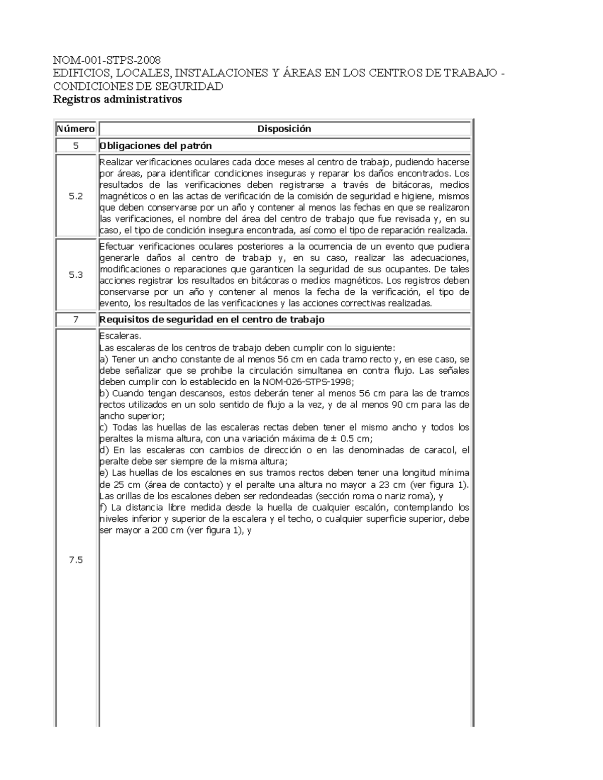 Registros Administrativos de Seguridad - NOM-001-STPS Detalles Clave ...
