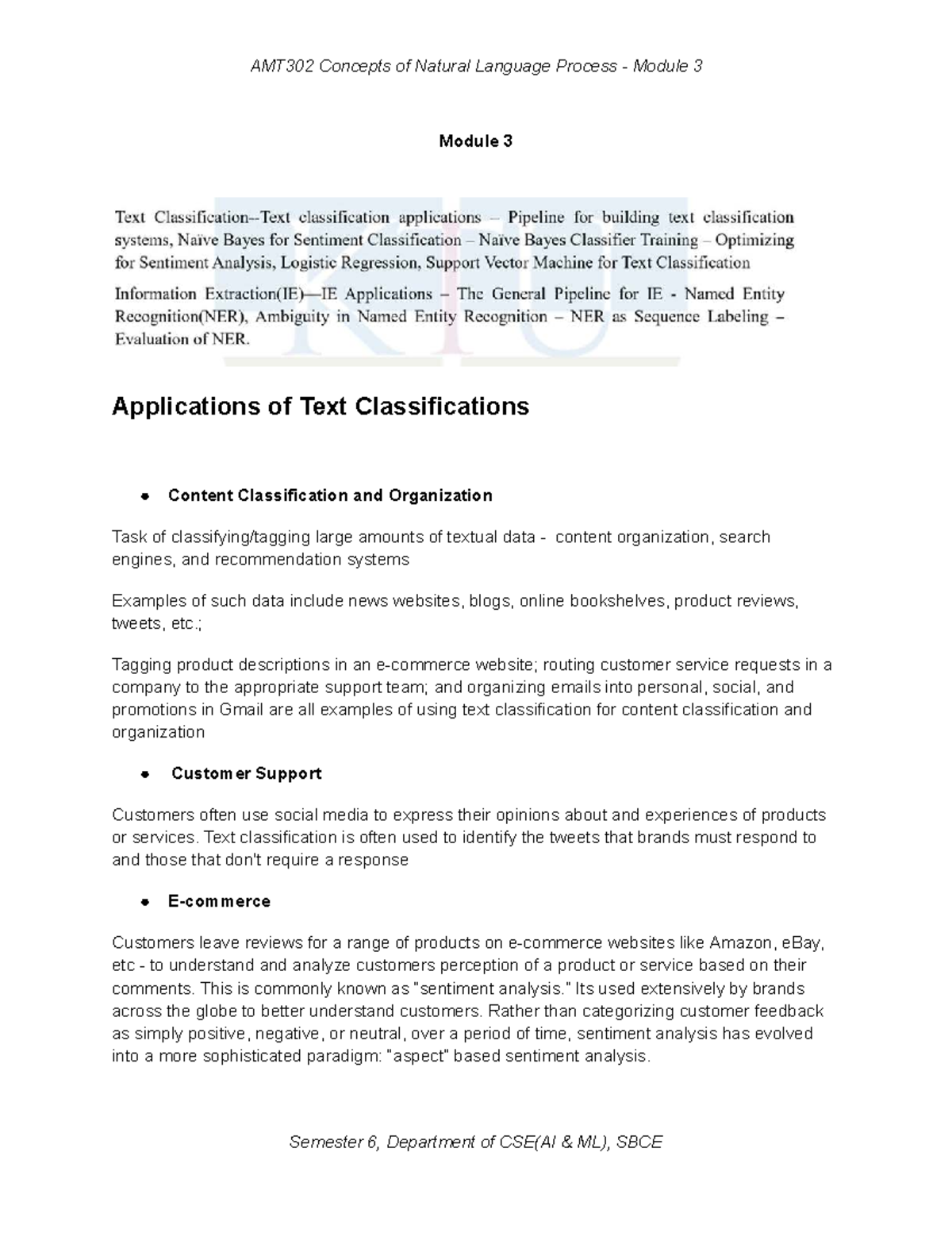 Module 3 - NLP - Text Classification & Information Extraction Notes ...