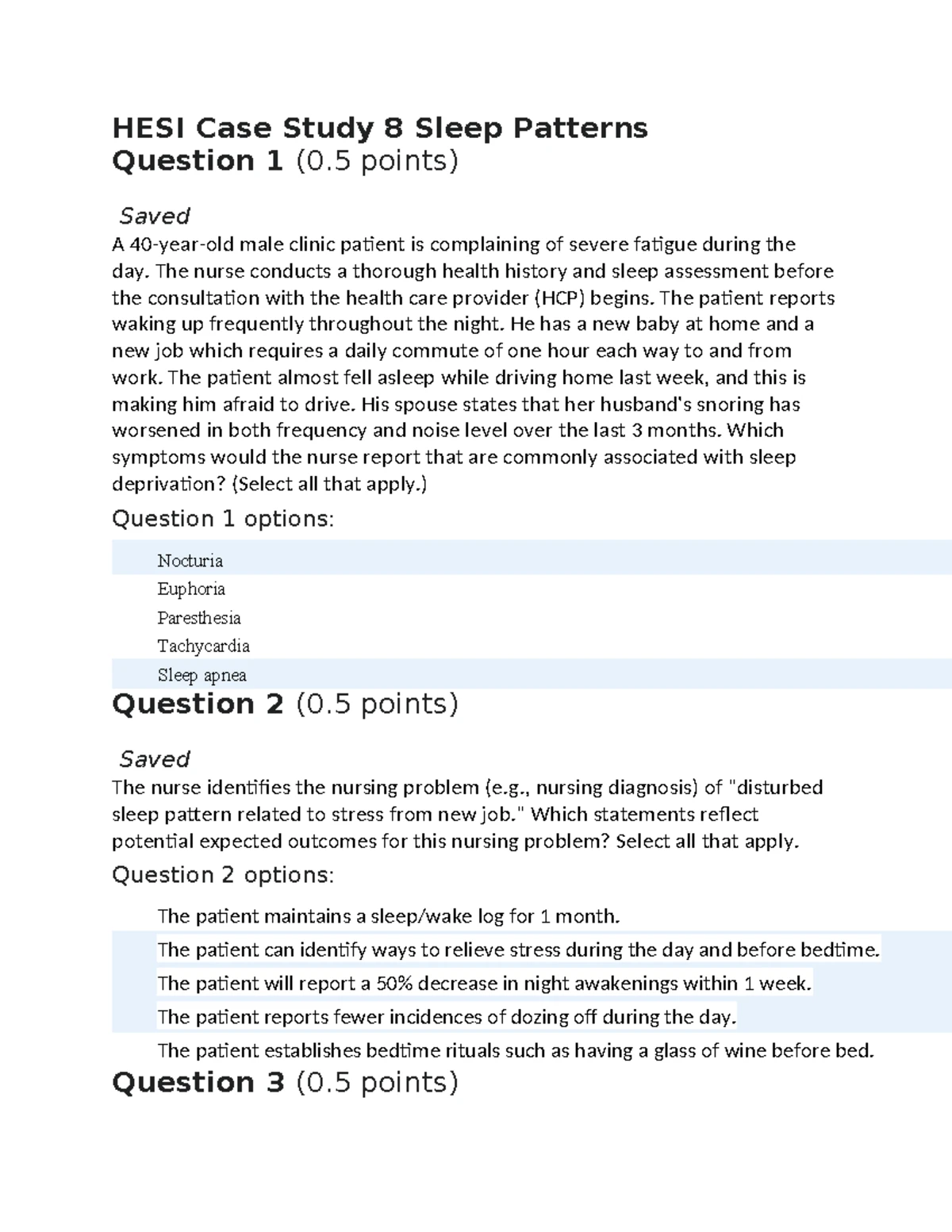 HESI CASE Study 7: Abdominal Assessment & Patient Evaluation 1110 - Studocu