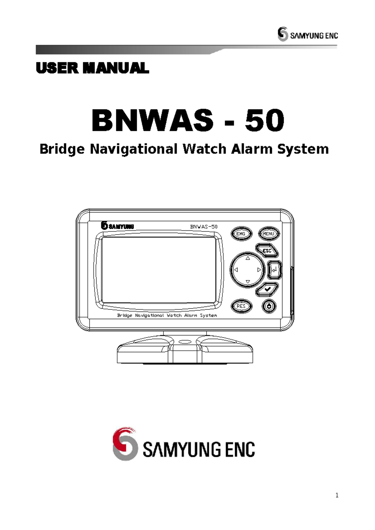 BNWAS 50 User Manual: Bridge Navigational Watch Alarm System - Studocu
