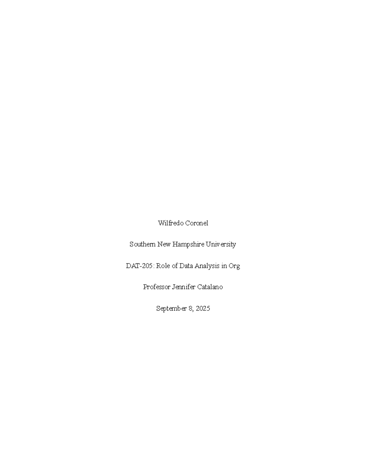 DAT 205 Module 2-1 Journal: Career Opportunities in Data Analytics ...