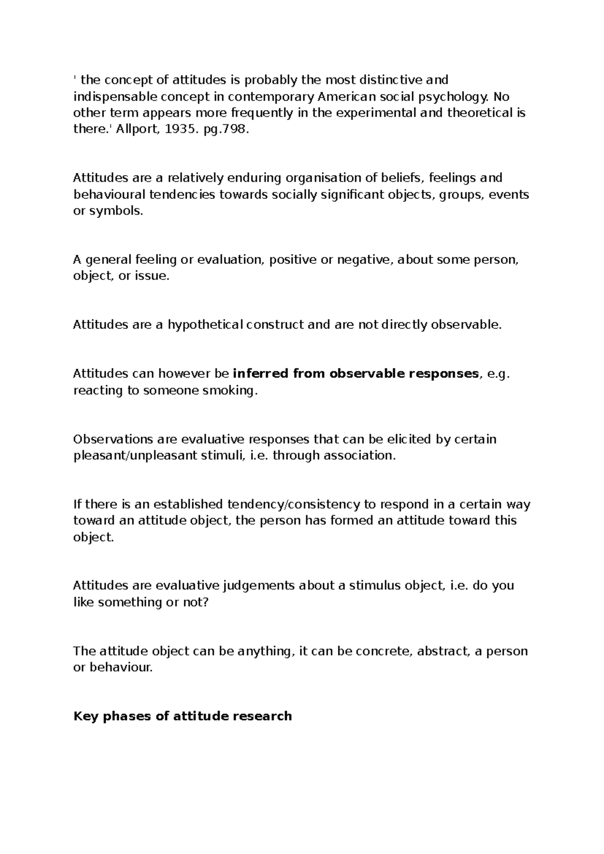 PSY 101: Understanding Attitudes in American Social Psychology - Studocu