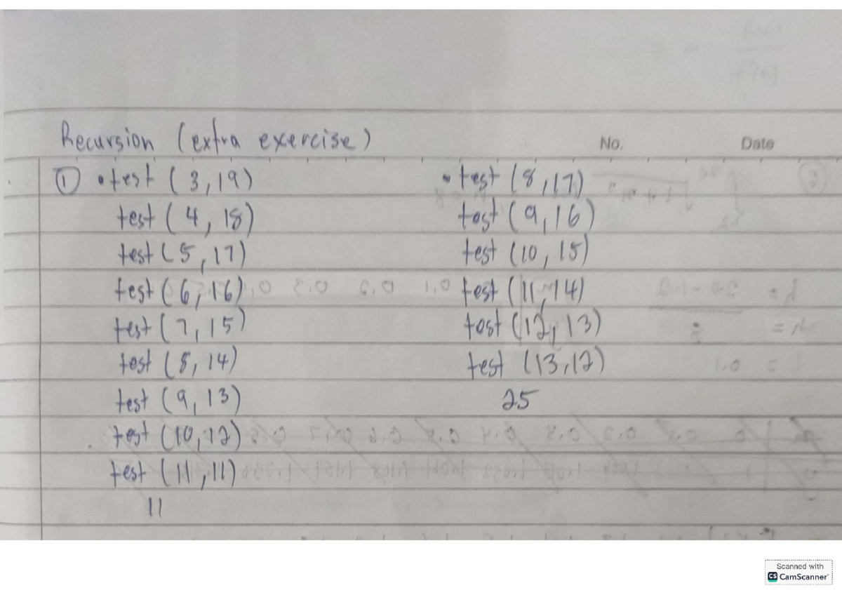 Recursion exercise - Data structure - Struktur Data / Data Structures - Recursion (extra ...
