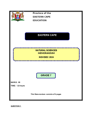 Grade 9 Natural Sciences TERM 1 Common EST 2023 (1) - CAPRICORN SOUTH ...