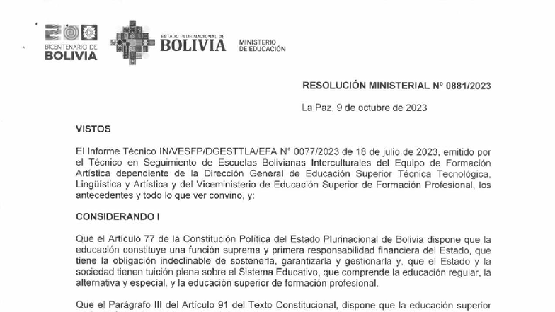 Reglamento de Faltas y Sanciones para EBIs - RM0881 - Studocu