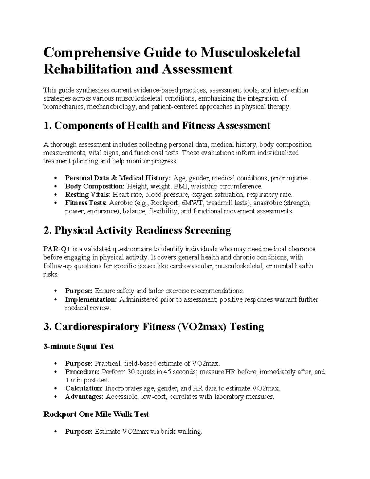 Comprehensive Guide to PT Documentation & Treatment Planning (PT 101 ...