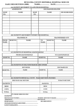 HEALTH INFORMATION SYSTEMS DATA ANALYSIS & REPORTING PROCEDURES Logbook - Studocu