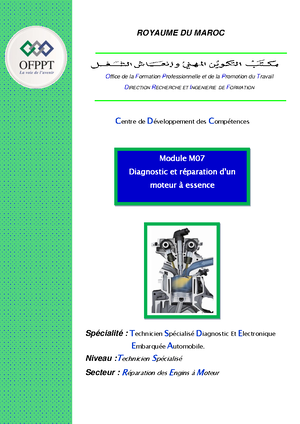 EFMR2 Moteur Thermique Tsdee - / Direction Régionale RABAT-SALÉ-KENITRA ...