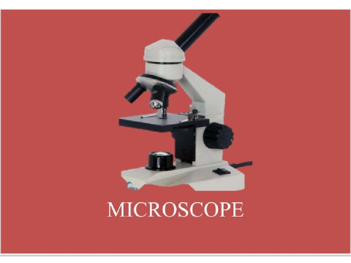 Microscope-2023 - physics class 12 - Studocu