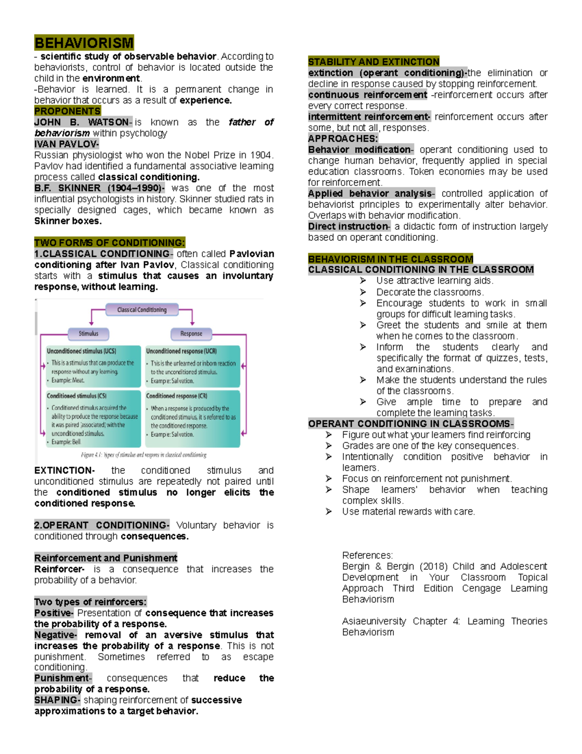 Behaviorism: Key Concepts and Applications in Classrooms (EDU 101 ...