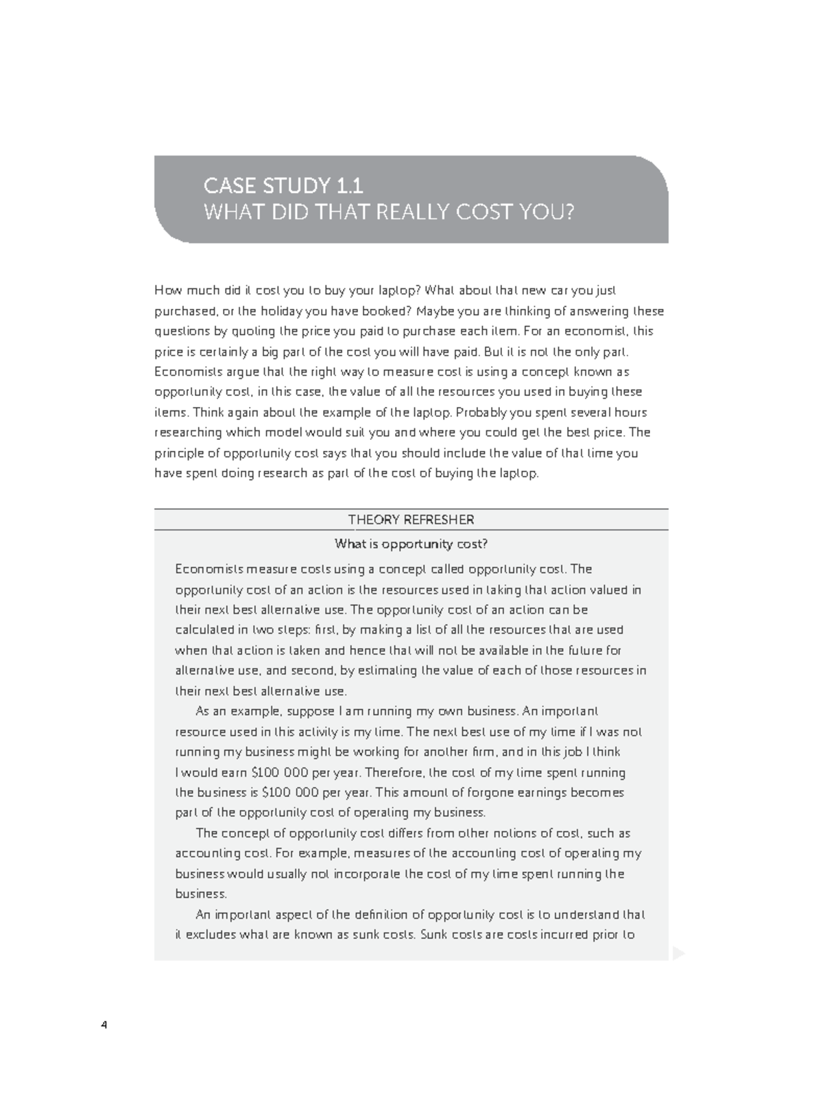 Microeconomics Case Study 1.1: Understanding Opportunity Costs - Studocu