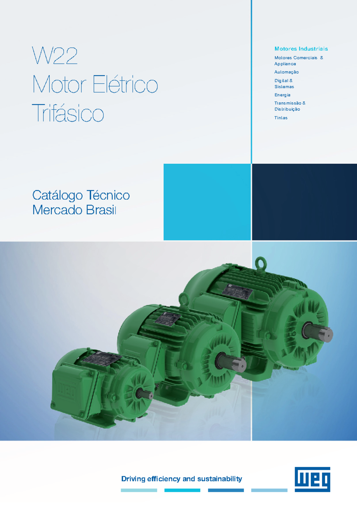Catálogo do Motor Elétrico Trifásico WEG W22 - Eficiência e Normas - Studocu