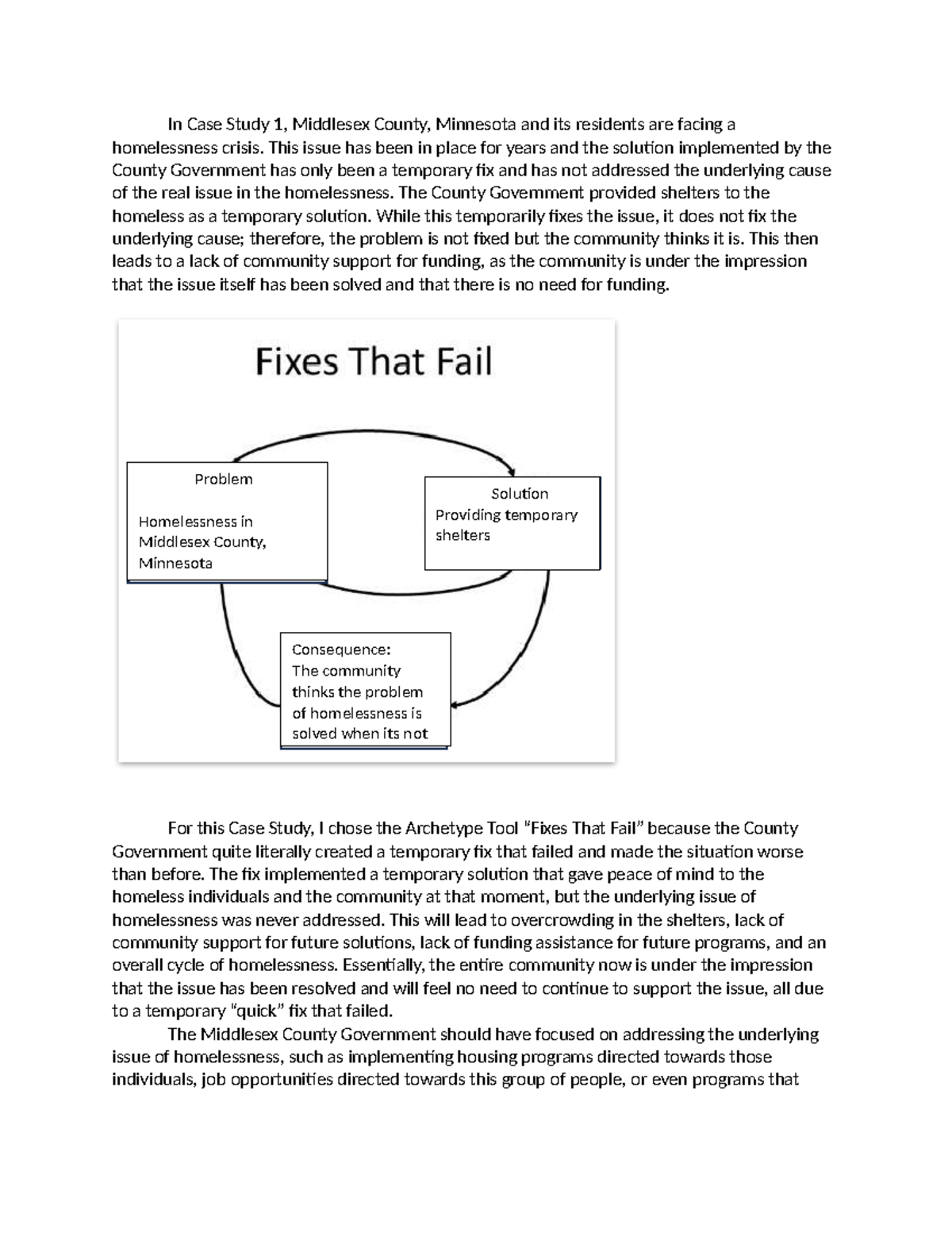 Case Study D372: Homelessness Crisis in Middlesex County, MN - Studocu