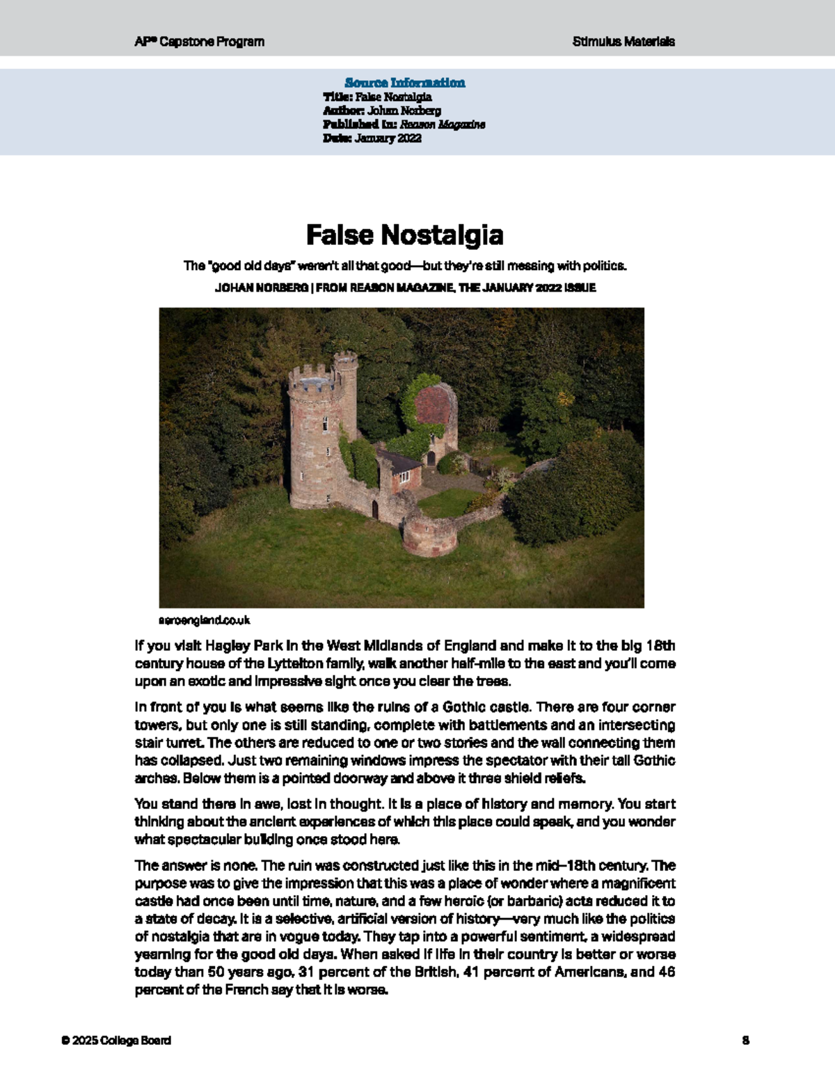 CIV 202 Final Exam: Analyzing the Politics of False Nostalgia - Studocu