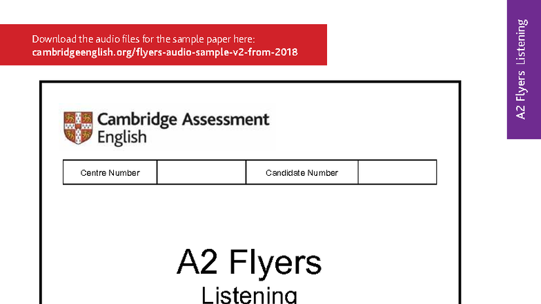 A2 Flyers Listening Sample Paper Audio Files Download - Studocu