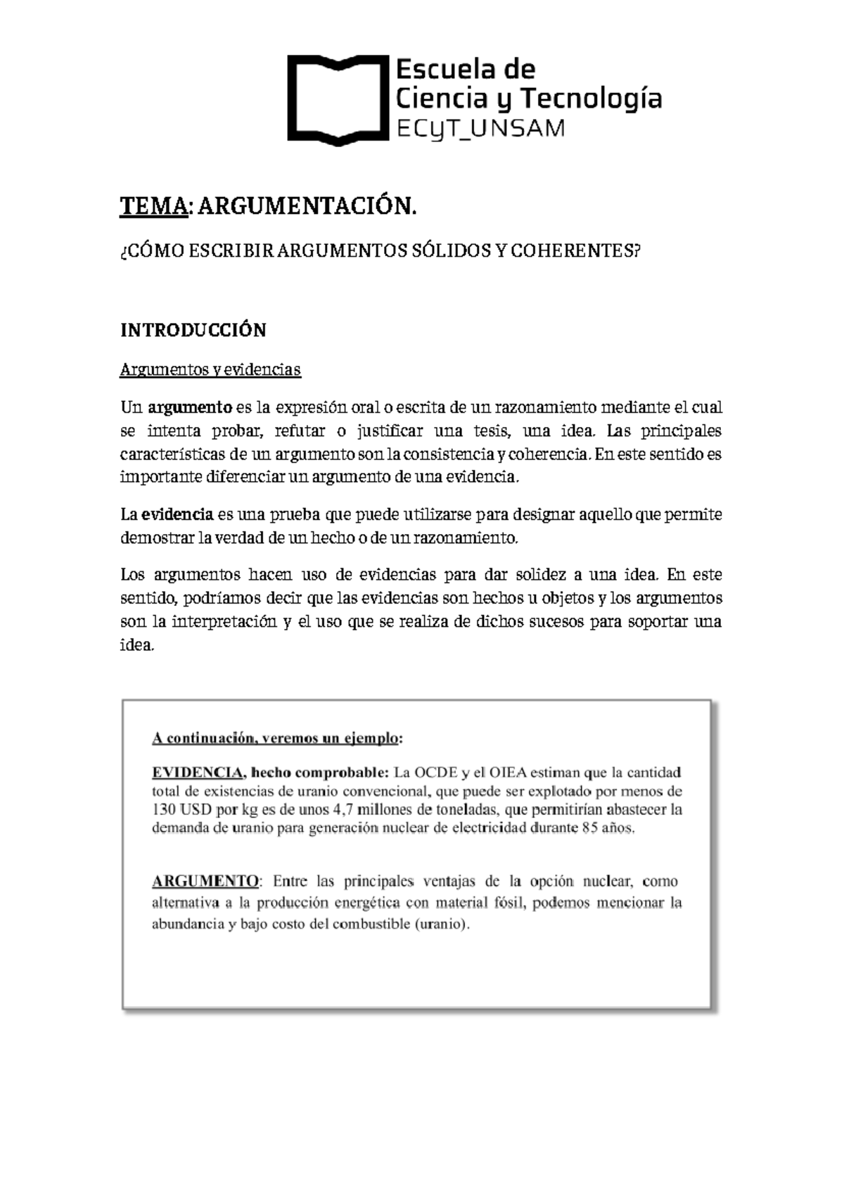 Argumentos Sólidos y Débiles: Guía de Escritura Efectiva - Studocu