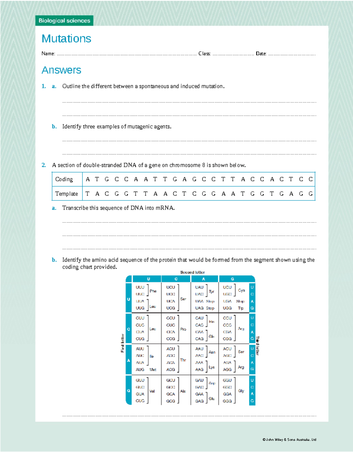 Ewbk-13044: Understanding Mutations and Their Effects - Studocu