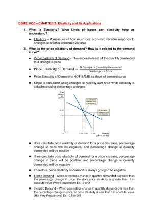 DOTE1030L 2024-25 Course Outline: Economics for Business Studies I - Studocu