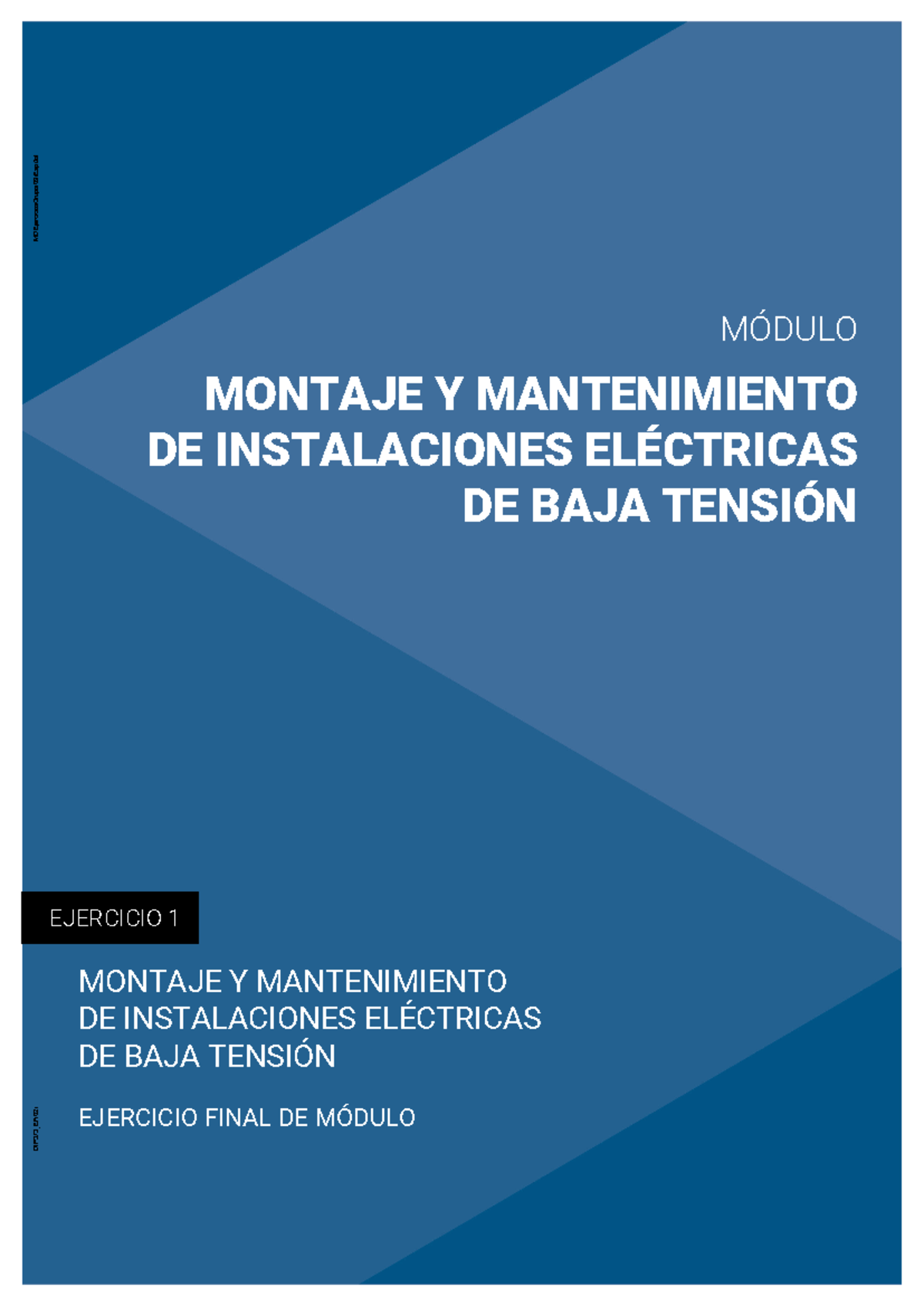 Examen Final MD(09)Esp - Montaje y Mantenimiento de Instalaciones Eléctricas - Studocu