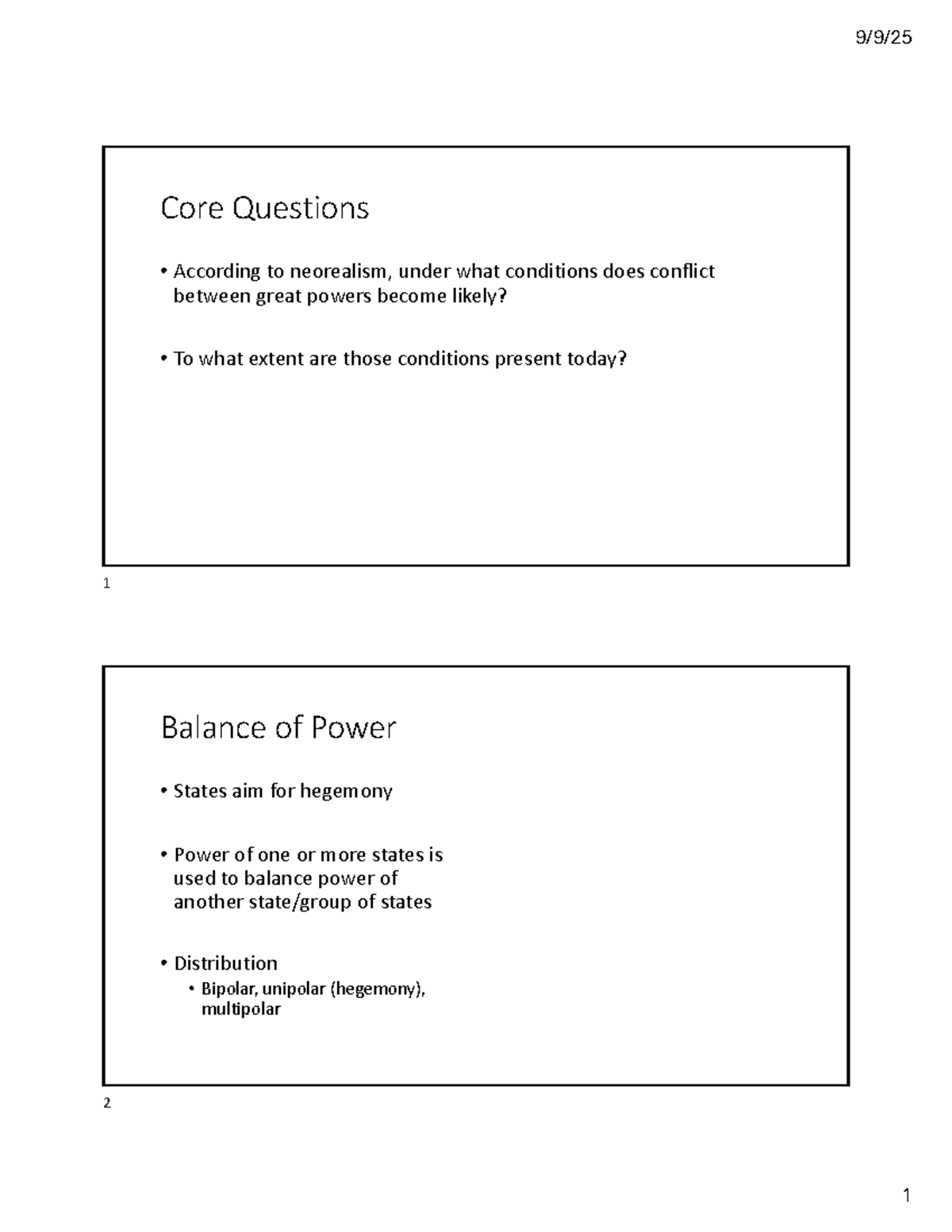 Geopolitical Tensions and the Balance of Power: A Neorealist ...