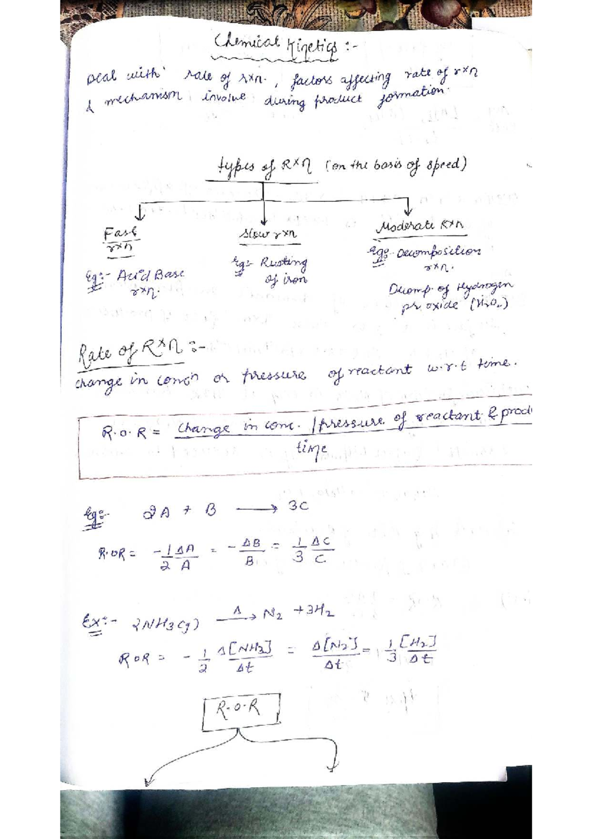 Chemical Kinetics (CHEM 101) - Rate of Reaction and Influencing Factors ...