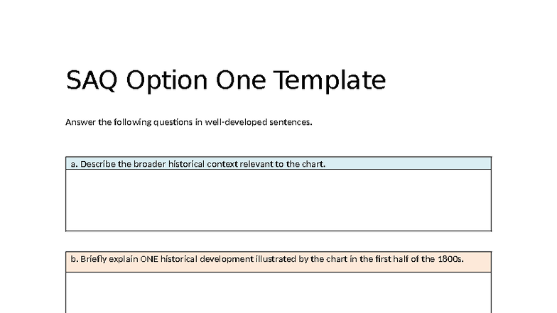 Saq option 1 template culture awake reform - SAQ Option One Template ...