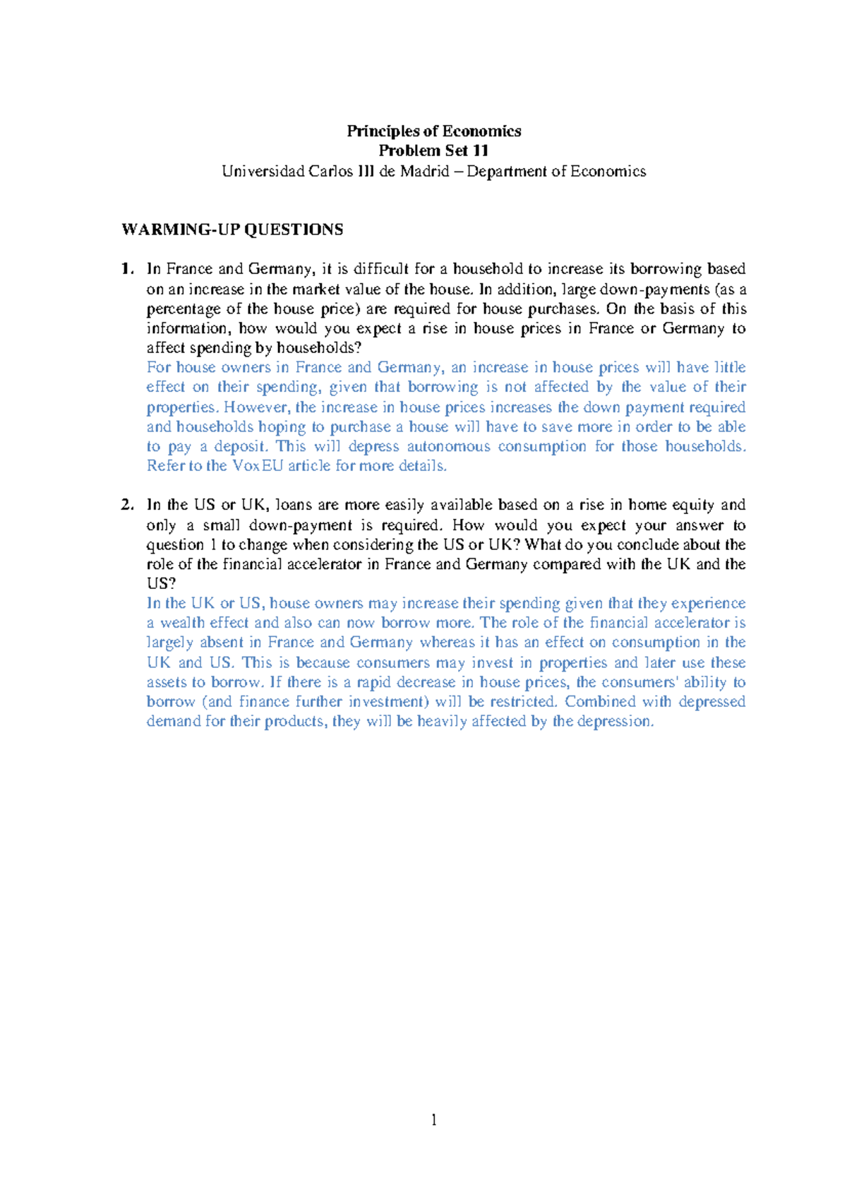 Principles Problem Set 11 Sol 24-25 Eng - Principles of Economics Problem Set 11 Universidad ...