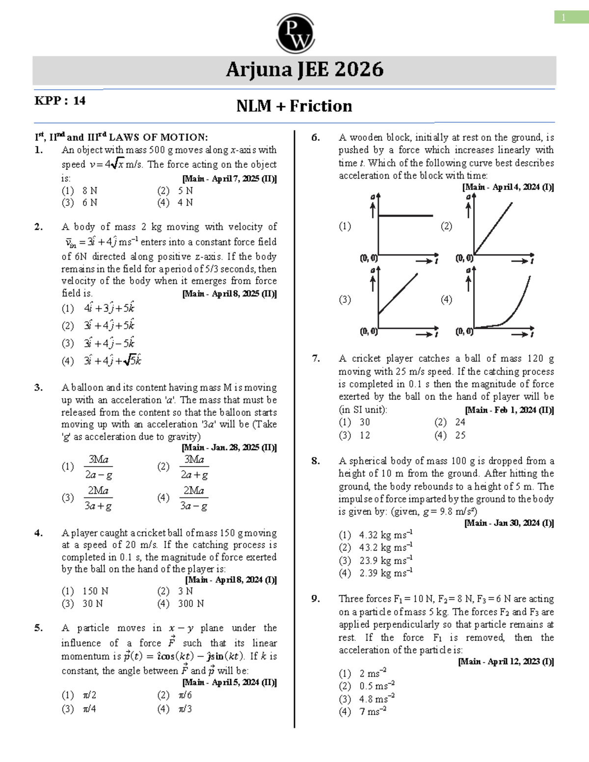 KPP 14 NLM Friction: Comprehensive Questions & Solutions - Studocu