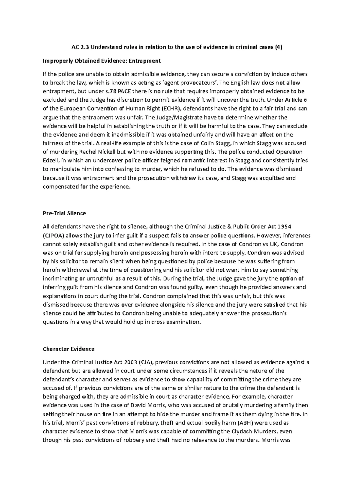 Unit 3 - Roles and Effectiveness of Police Officers in Criminal ...