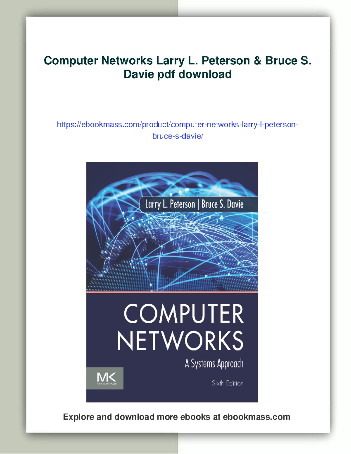 Computer Networks (CS 31758) by Peterson & Davie - PDF Download - Studocu