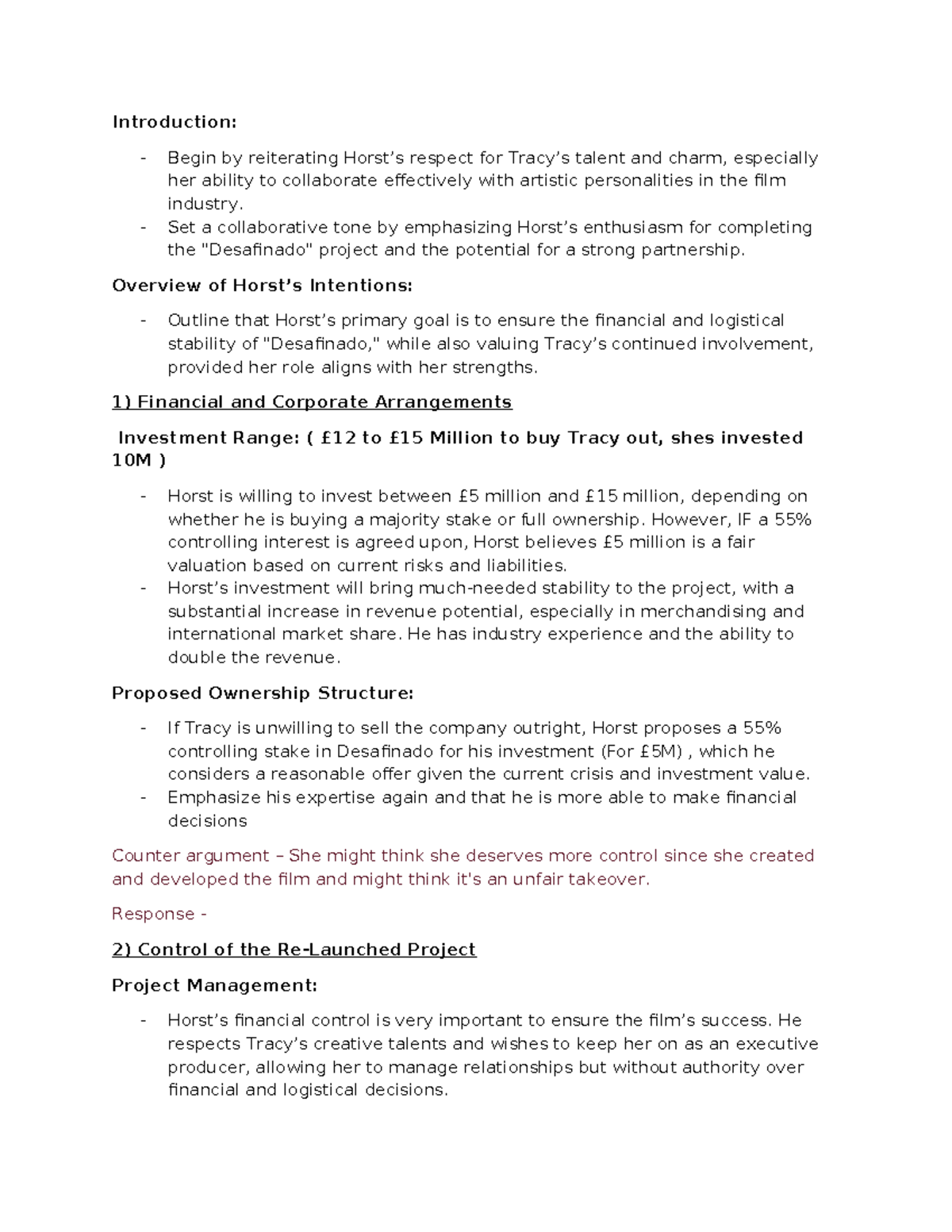 Horst Van Pepperdunk: Financial Strategy & Project Management Overview ...