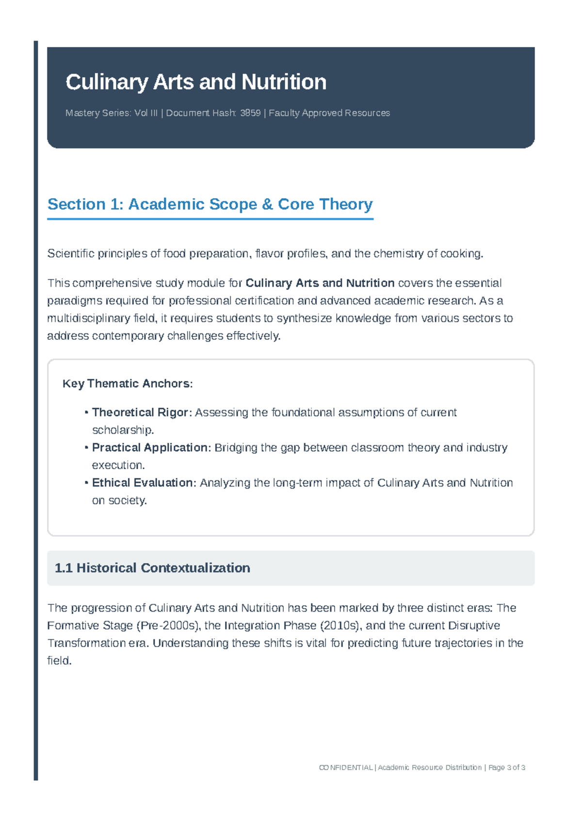 Culinary Arts and Nutrition Mastery: Essential Study Notes - Studocu