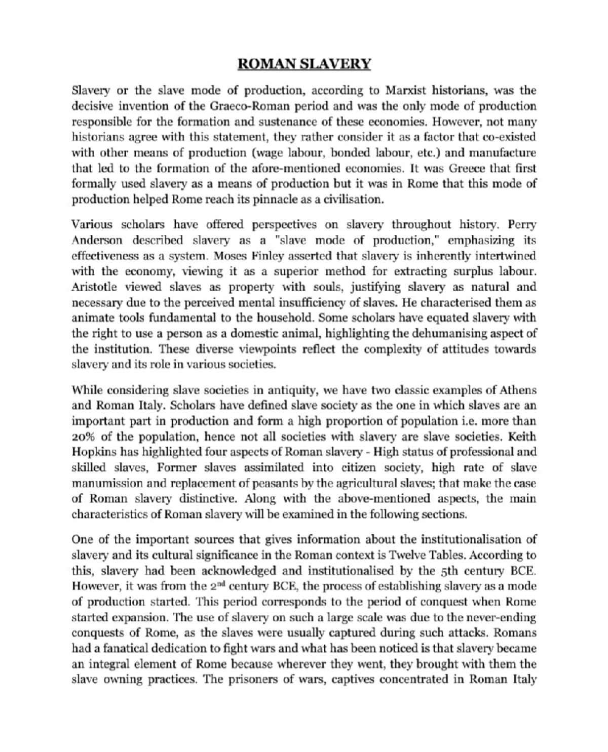 Roman Slavery: Economic Impact and Cultural Significance in Ancient ...