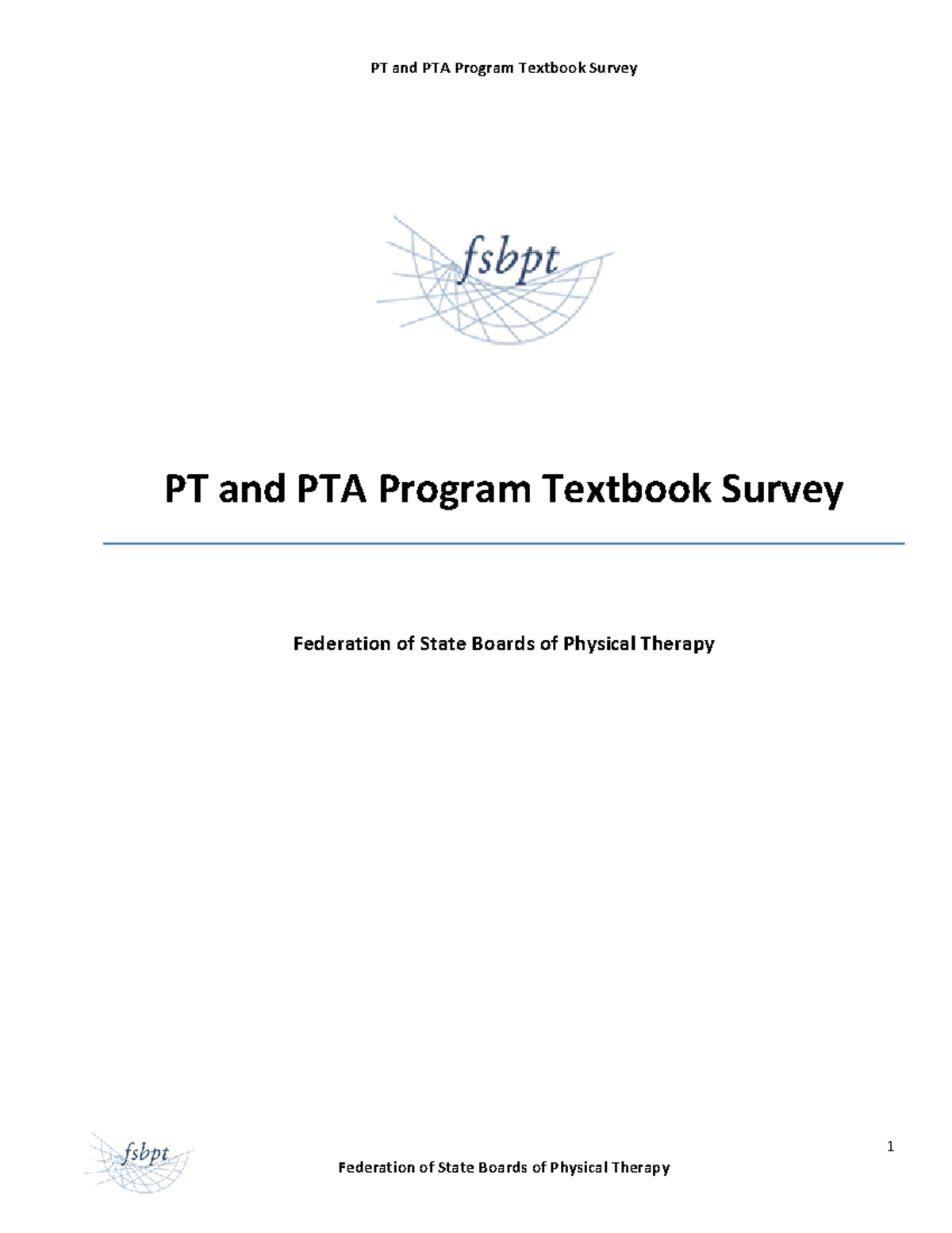 2020 PT & PTA Textbook Survey Report Analysis and Findings - Studocu
