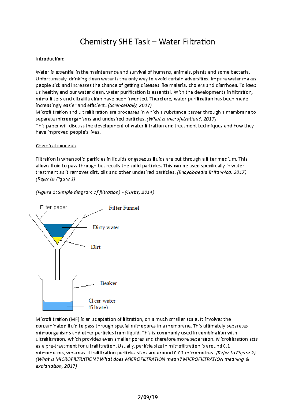 Chemistry SHE Task – Nanotechnology in Water Purification - Chemistry ...