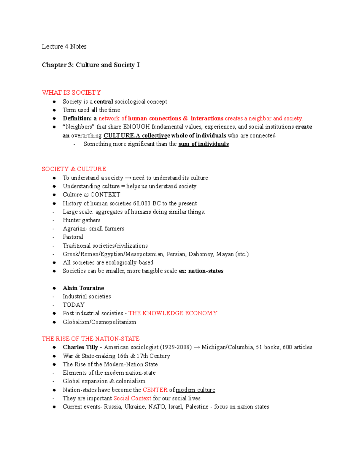 Chapter 3: Understanding Culture and Society (Lecture Notes) - Studocu