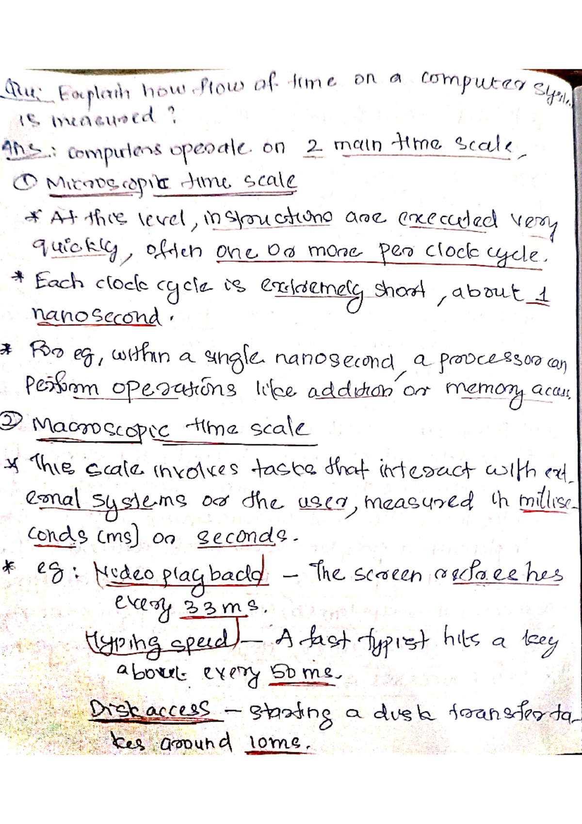CS101: Understanding Time Flow in Computer Systems - Lecture Notes ...