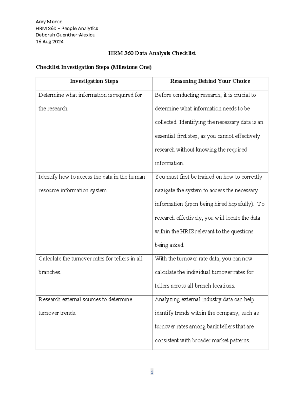 HRM 360 People Analytics: Data Analysis Checklist for Turnover Trends ...
