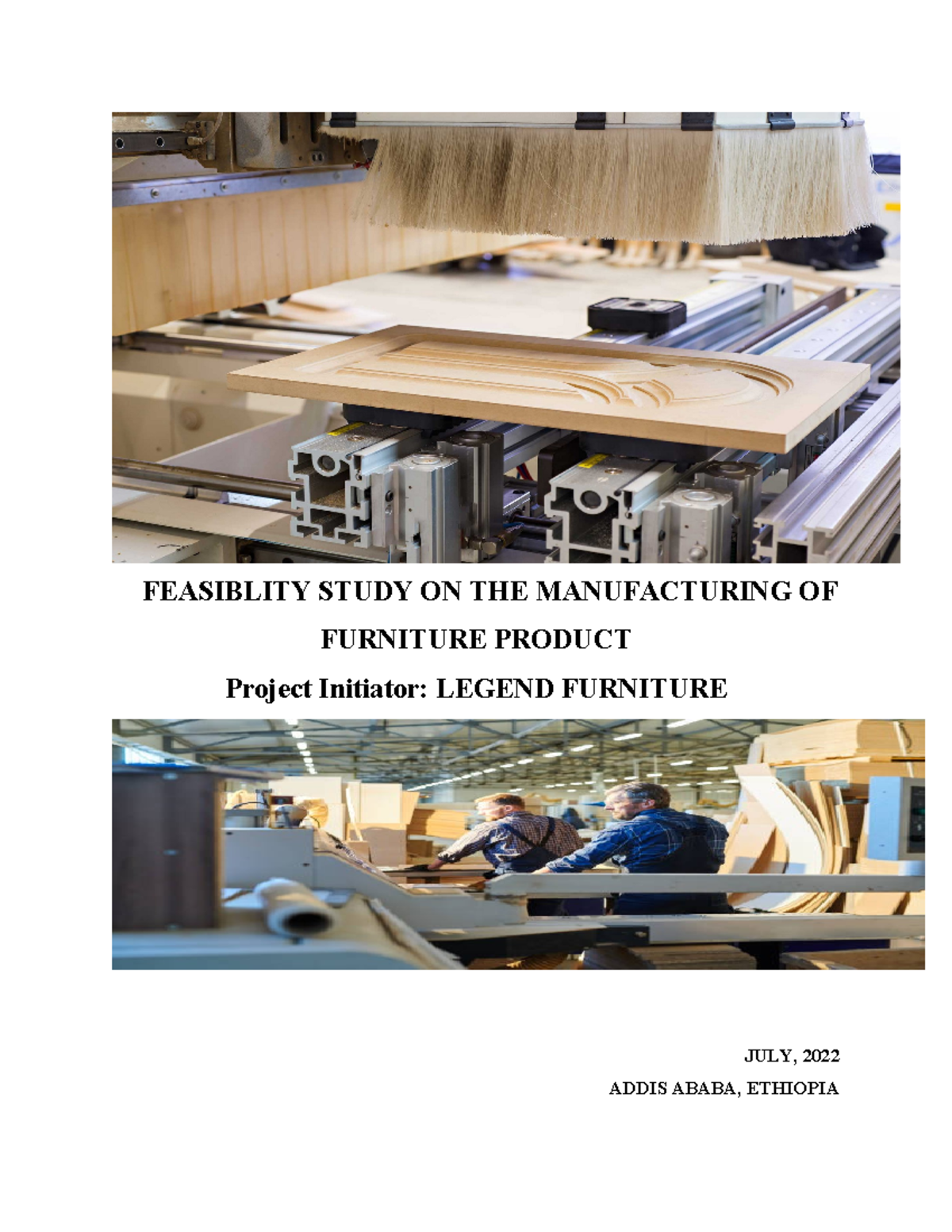 Feasibility Study of Furniture Manufacturing Project (July 2022) - Studocu