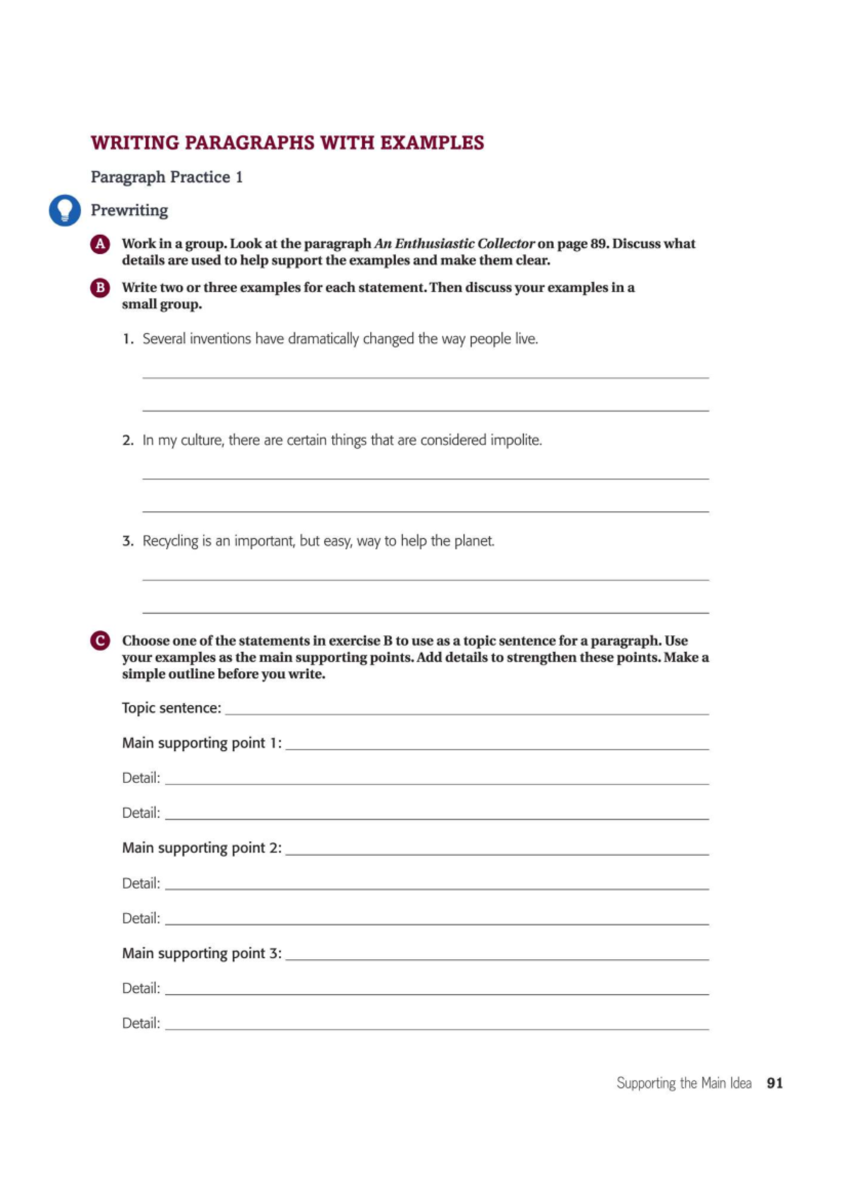 WRITING PARAGRAPHS WITH EXAMPLES: Practice & Revision Guide - Studocu