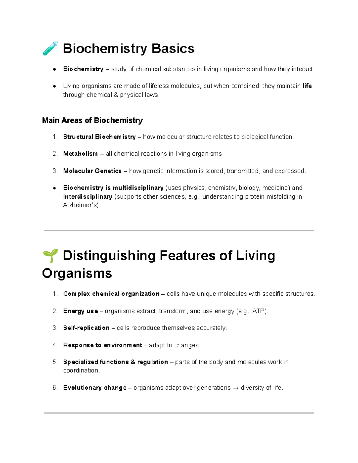 Biochemistry LECTURE EXAM: Key Concepts and Study Guide - Studocu