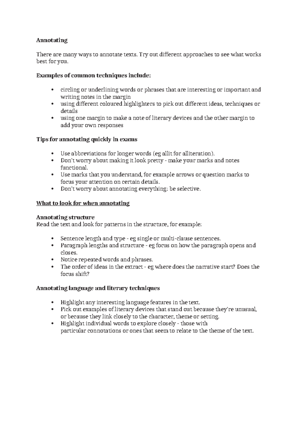 Annotating Techniques: Tips for Effective Text Annotation in Exams ...