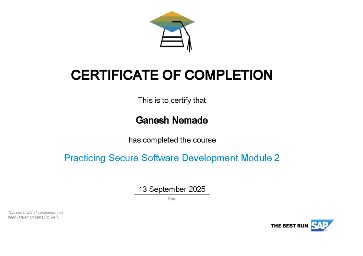Practicing Secure Software Development Module 2 - HIS 4115 - Studocu