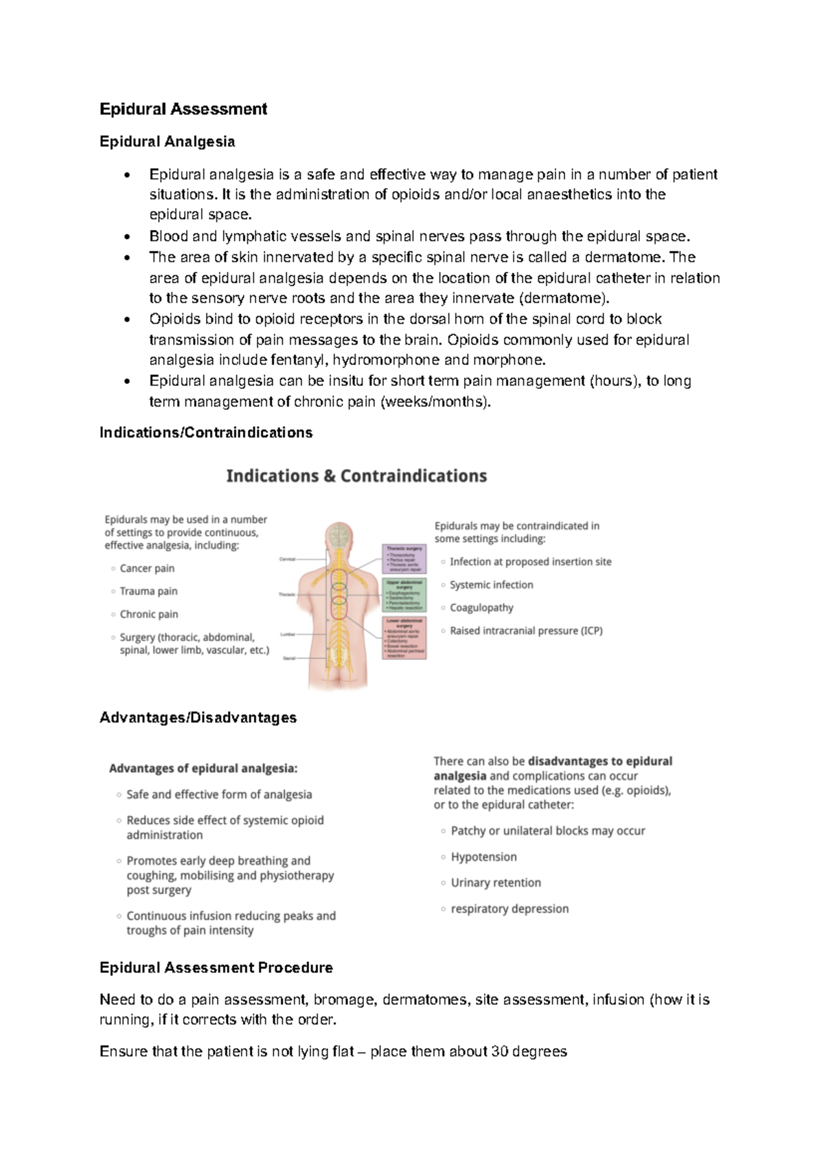 Epidural Assessment: Overview, Procedure, & Pain Management Techniques ...