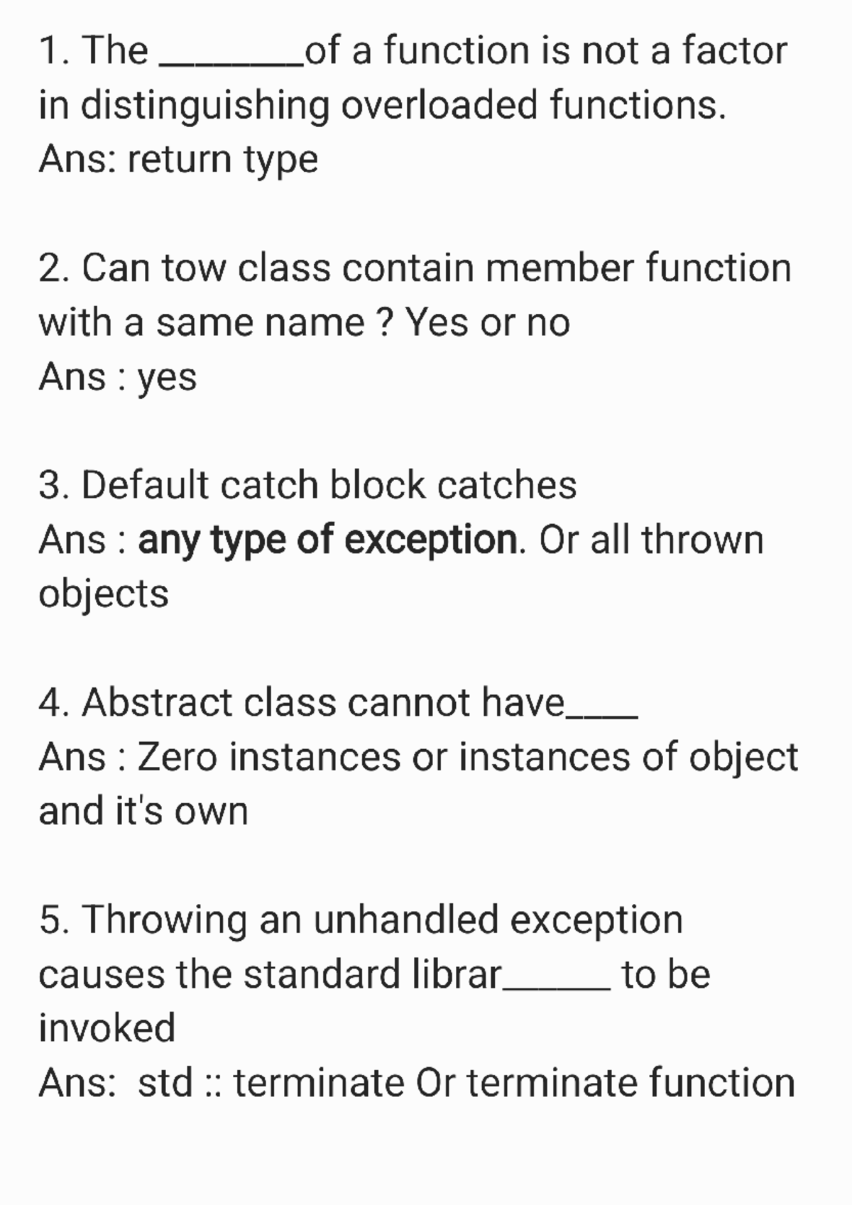 Cpp2 250706 223527 - OOP Concepts and Exception Handling Notes - Studocu