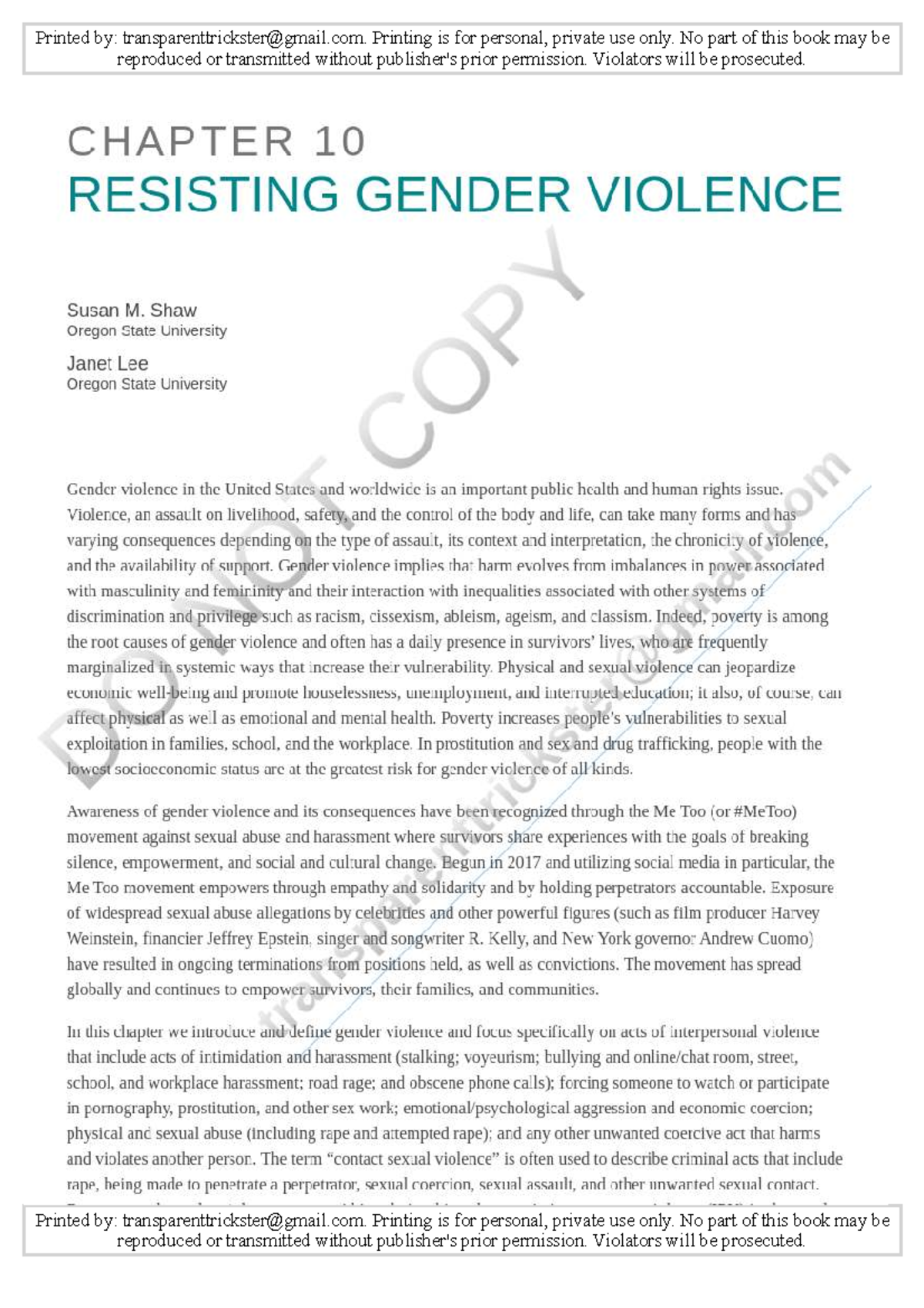 Gendered Voices, Feminist Visions: Overview & Analysis - Studocu