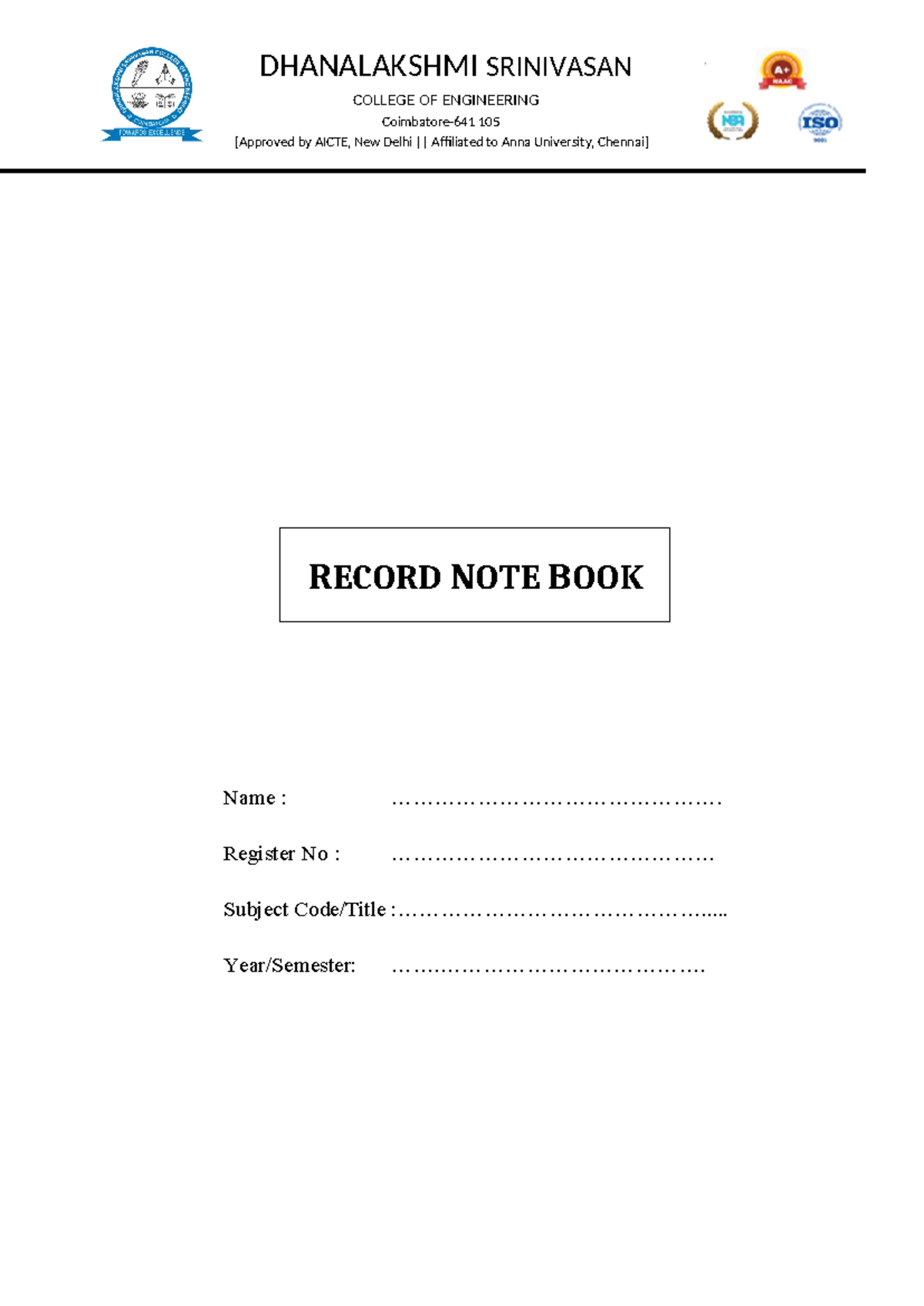 CCS356 - Object Oriented Software Engineering Laboratory Manual - Studocu