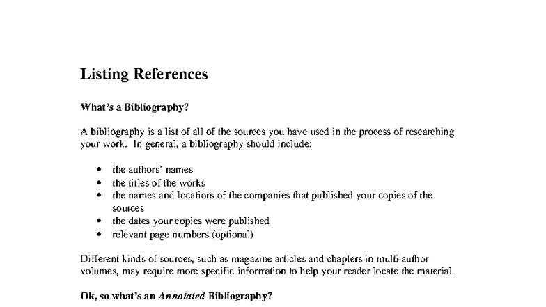 Understanding the Differences: Bibliography vs. Footnotes (ENG101 ...