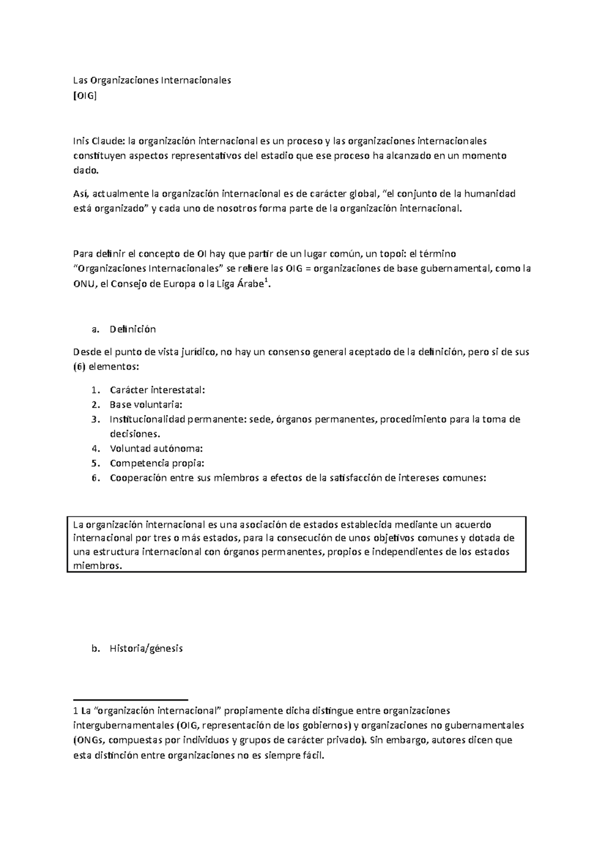 Barbe - Organizaciones Internacionales - Las Organizaciones ...
